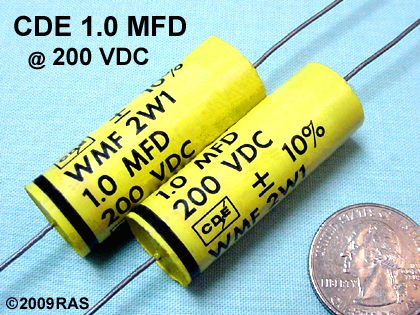 1.0 MFD @ 200 VDC Polyester CAPACITOR CDE # WMF 2W1 | eBay